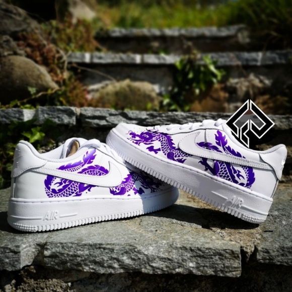 Nike | Shoes | Nike Af Dragon Custom Red | Poshmark